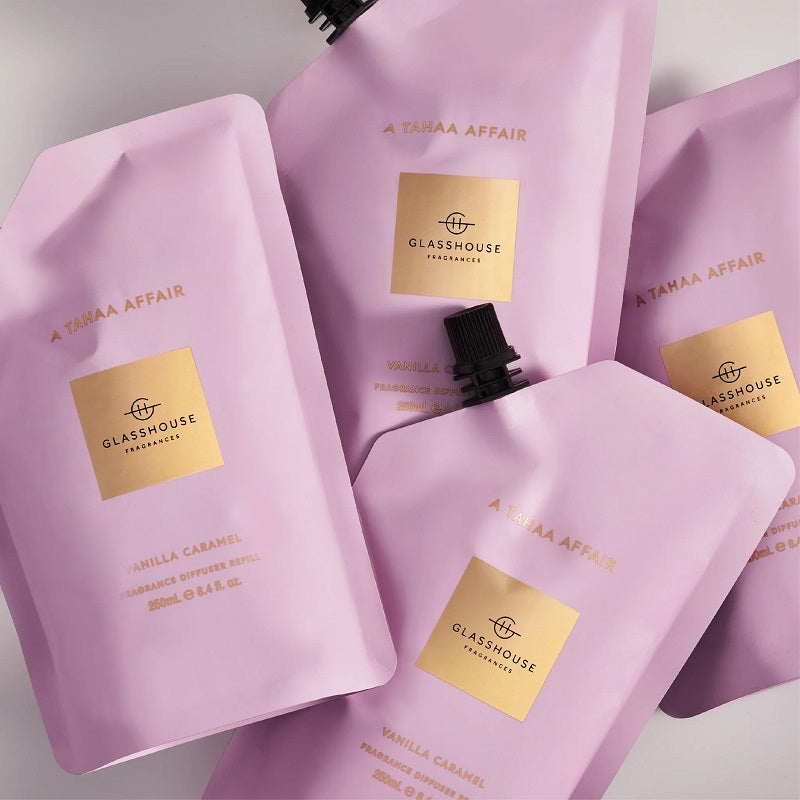 Glasshouse Diffuser Refill Pouch- A Tahaa Affair – Home Inspirations